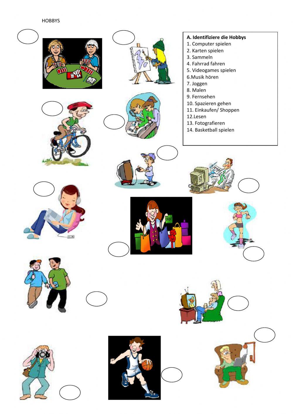 Hobbys - Fotos online exercise for | Live Worksheets