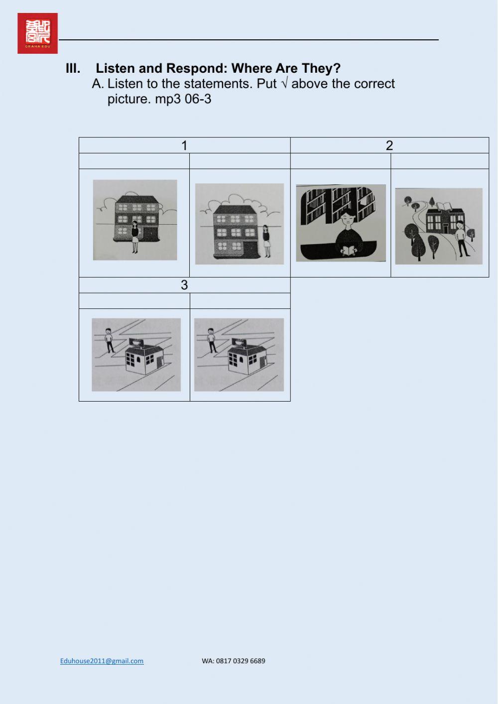 300416 | Traditional Mandarin Workbook 1 Unit 6 | Graha