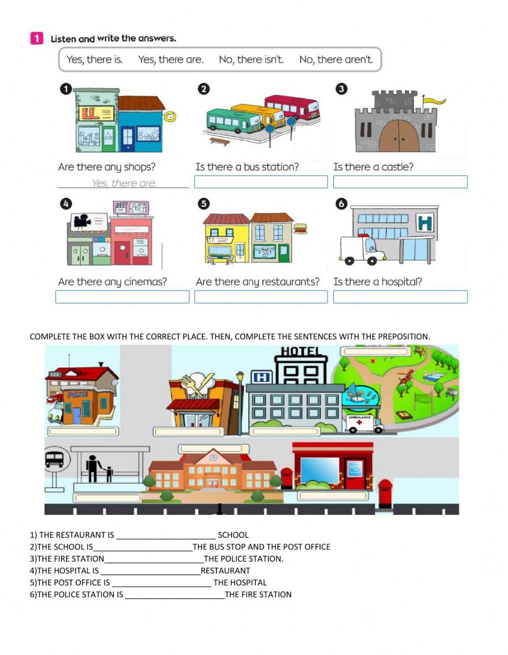 Places in town 300846 | laura patricia | Live Worksheets