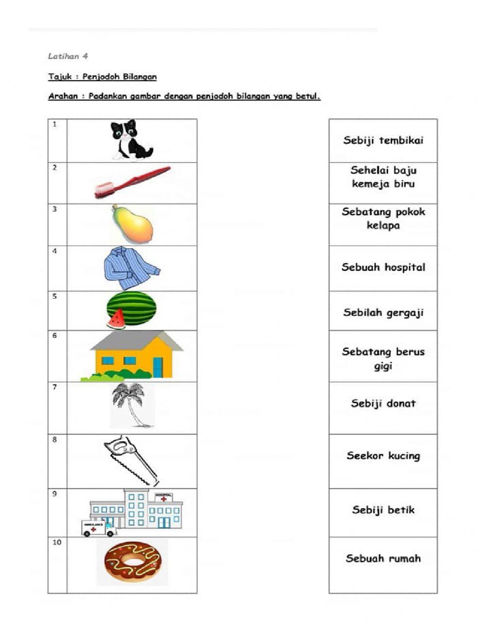 Penjodoh Bilangan Interactive Exercise For 1 You Can Do The Exer