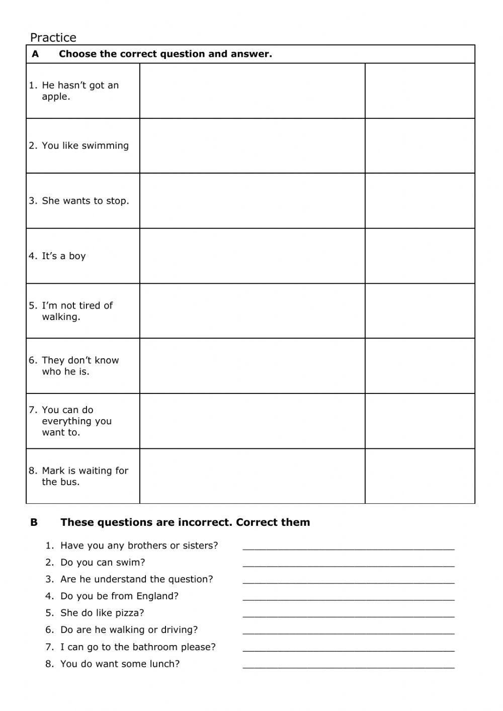 301826 | How to Make Yes or No Questions | Andrew Brown