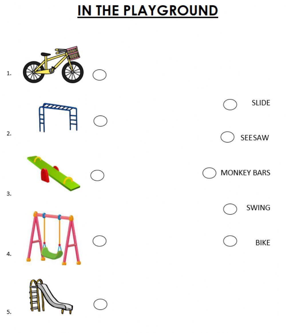 In the playgrou… | Free Interactive Worksheets | 301849