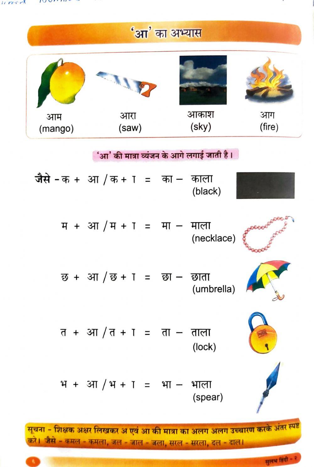 5893498 | Hindi aa matra reading 1 | Littleangels