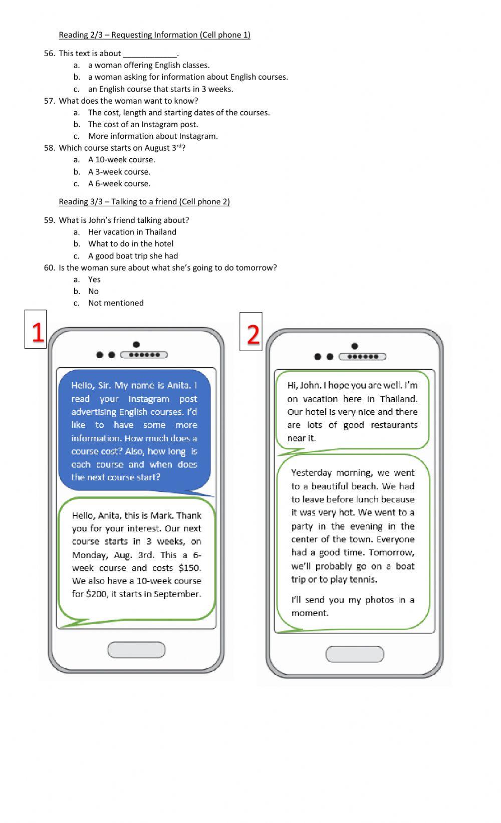 Interchange 2 Midterm online exercise for | Live Worksheets