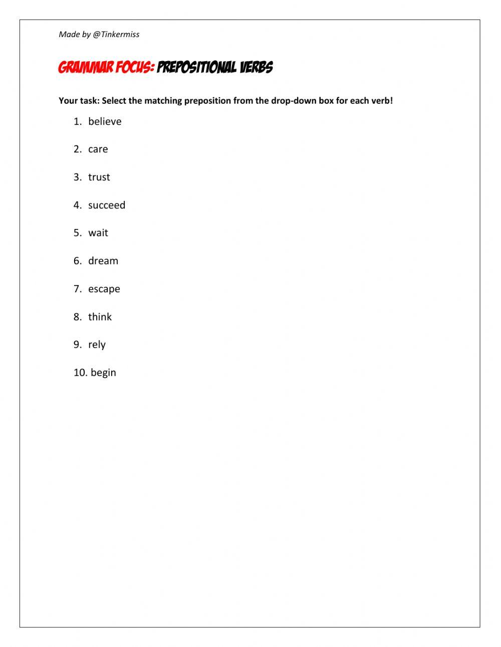 Prepositional Verbs Activity Live Worksheets prepositional-verbs-activity-live-worksheets