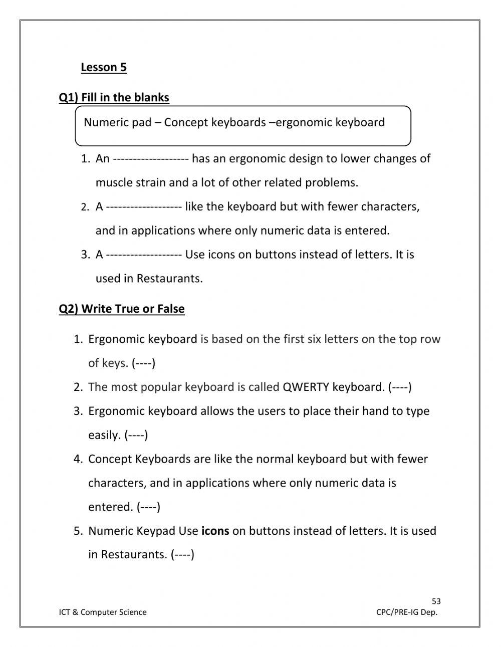 It interactive worksheet | Live Worksheets