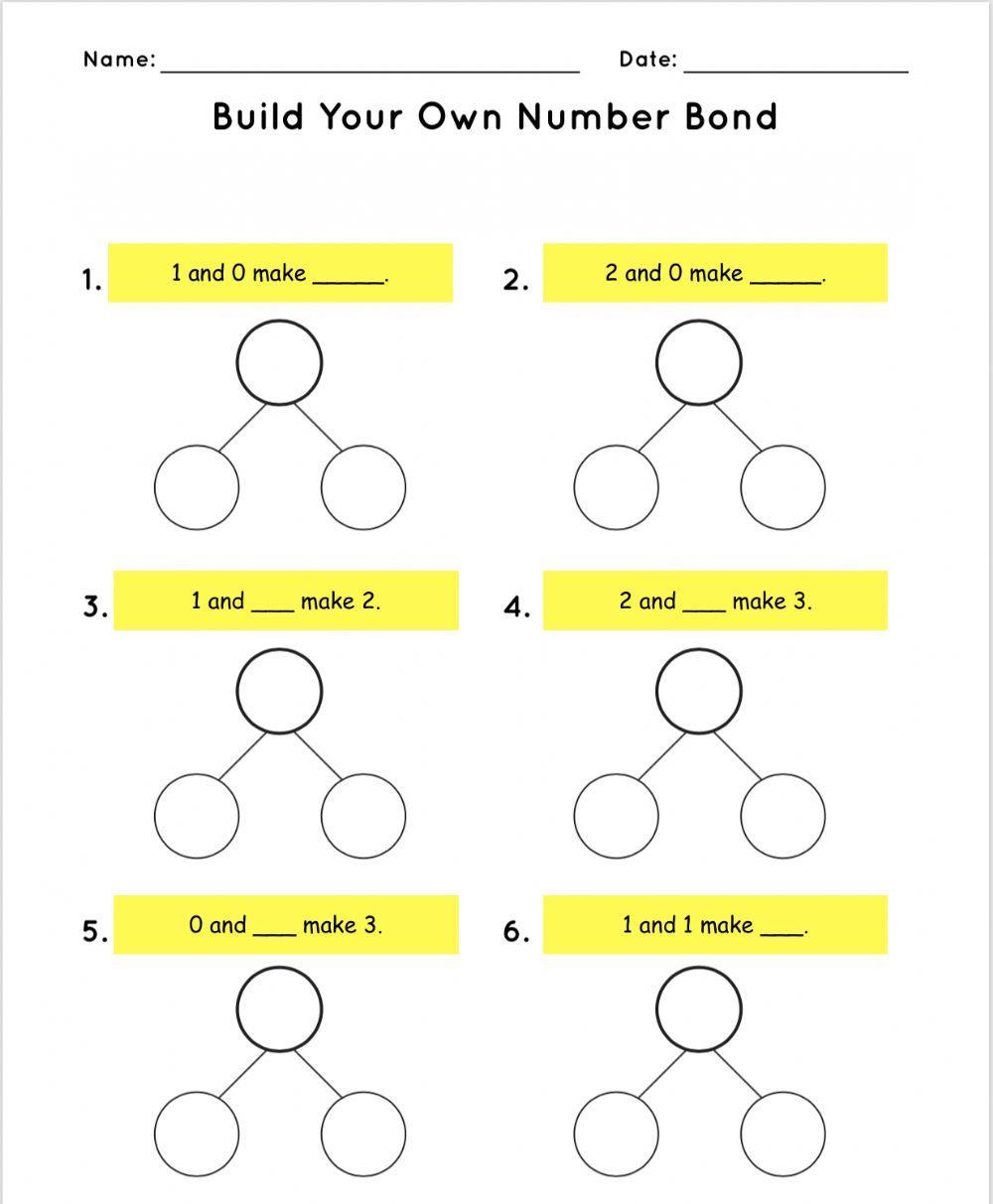 Number bonds of 1, 2 and 3 1525 | gatewayschoolmumbai