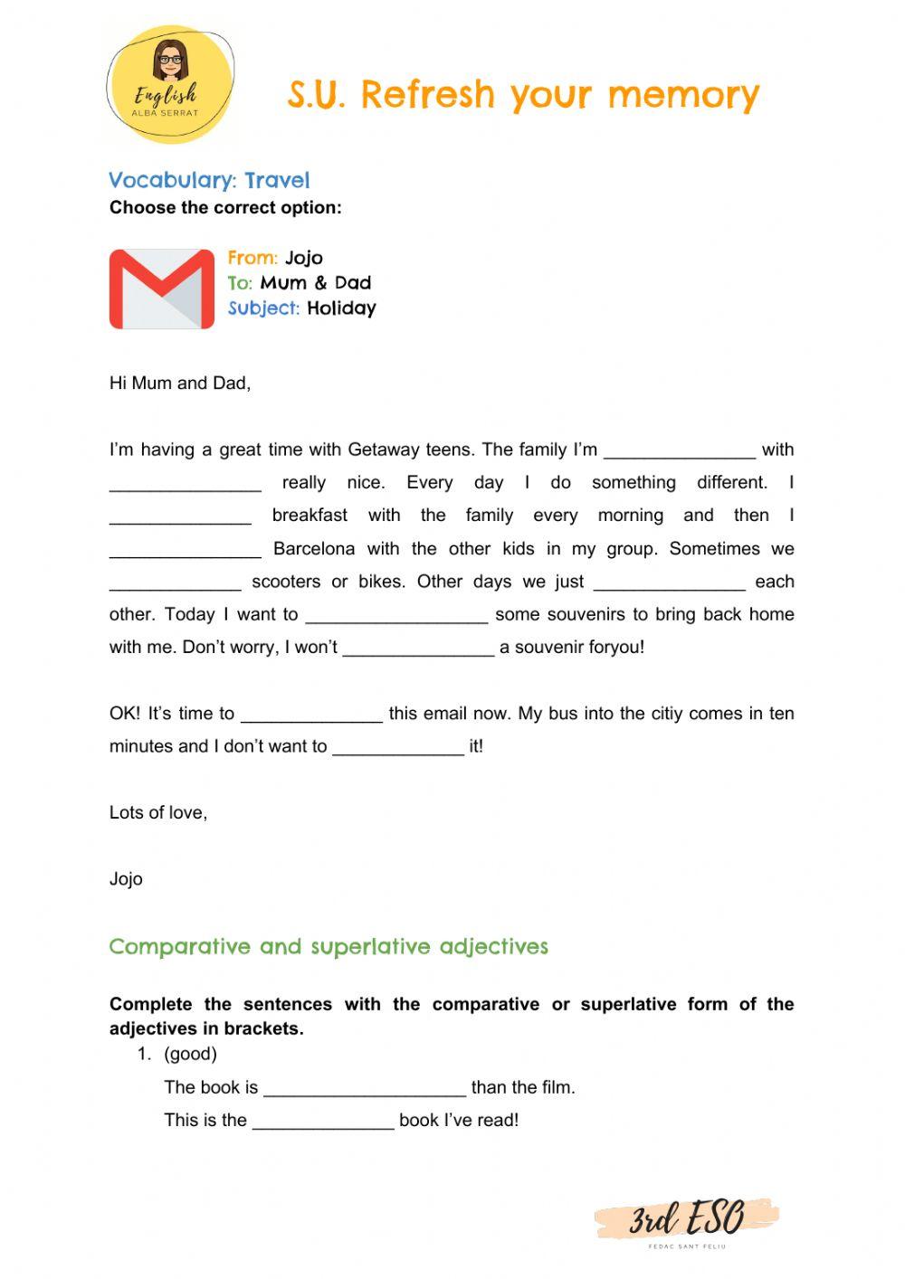 3 ESO Starter Unit 5895388 | Alba Serrat | Live