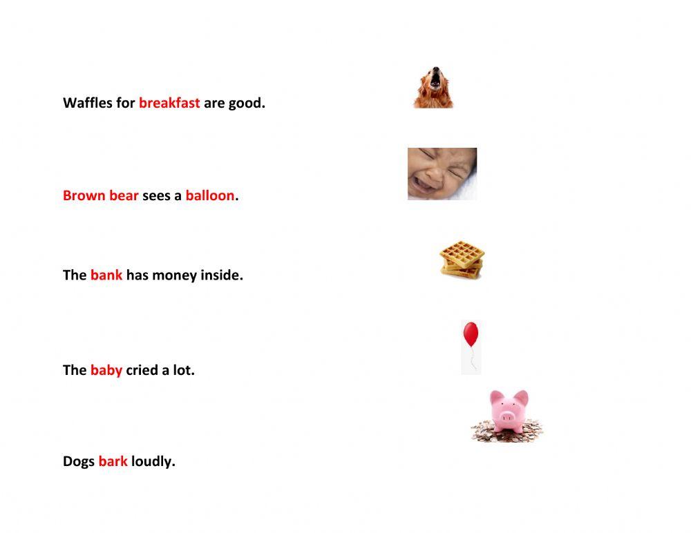 B words worksheet | Live Worksheets