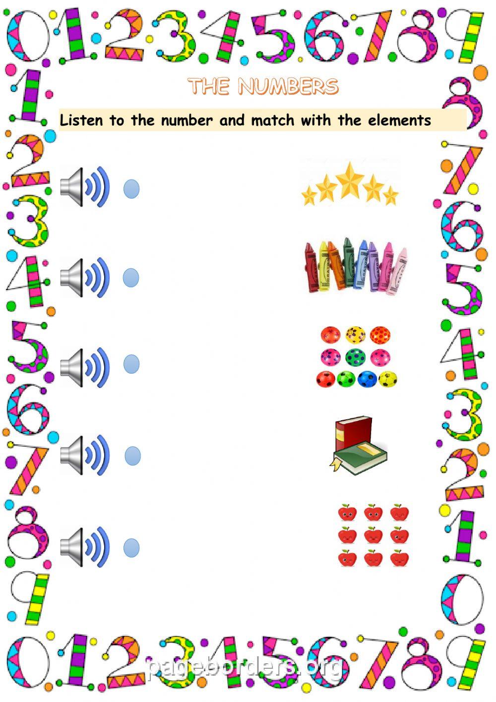 The numbers interactive worksheet for 2° grade | Live Worksheets