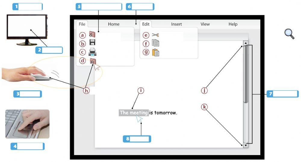 PDU 07 - The Computer Screen, Components And Commands online exercise for | Live Worksheets