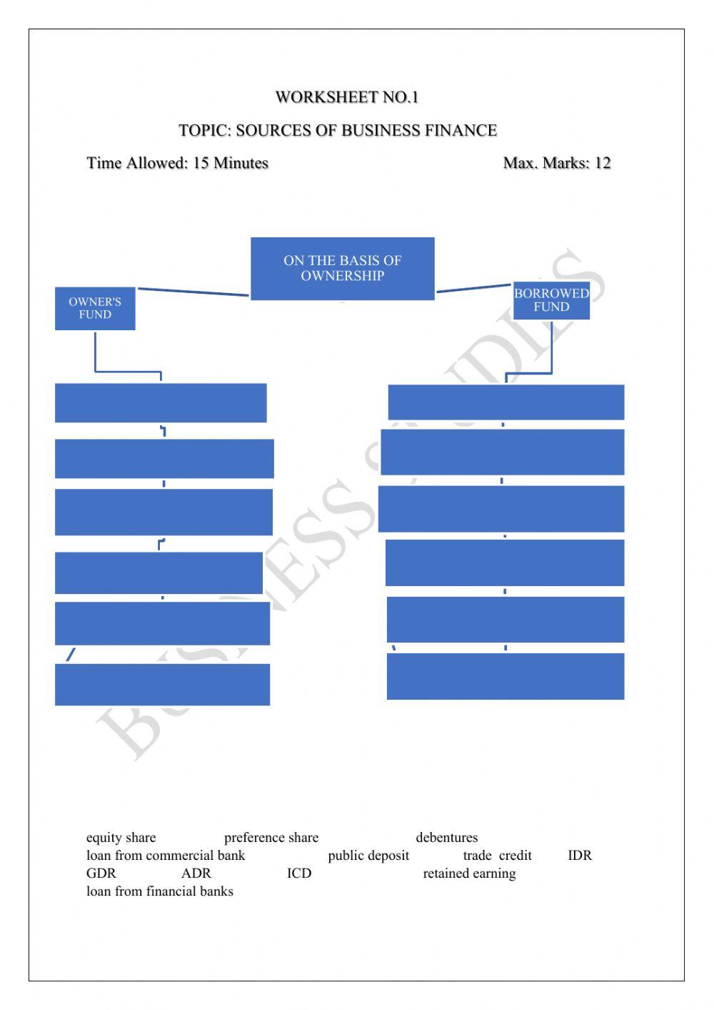 Worksheet 1 Grade 11 worksheet | Live Worksheets