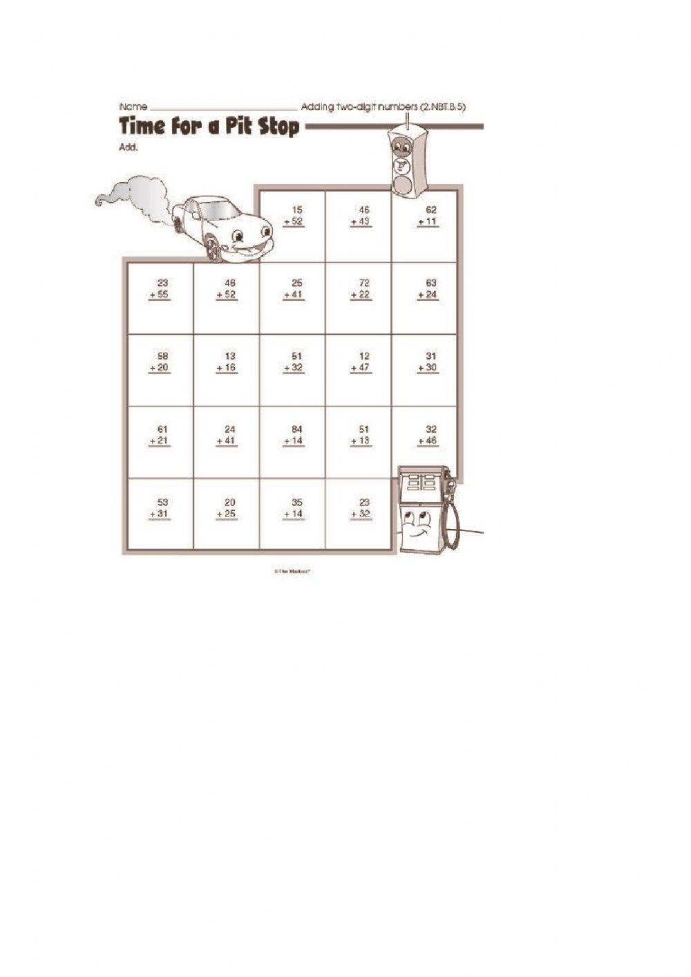 Addition with regrouping Grade 2 online exercise for | Live Worksheets