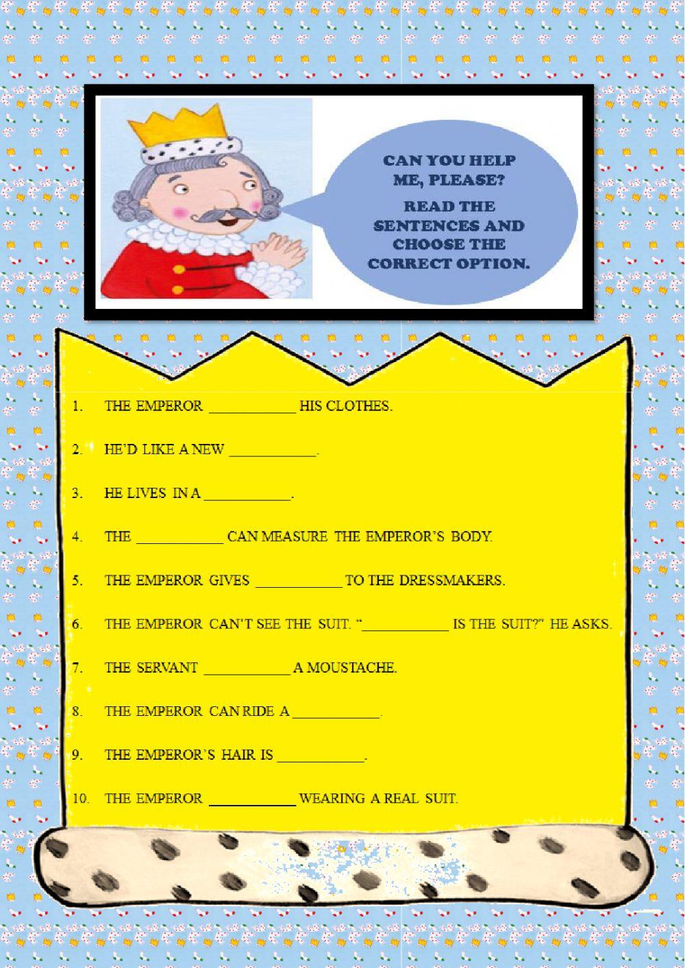 The Emperor's N… | Free Interactive Worksheets | 292795