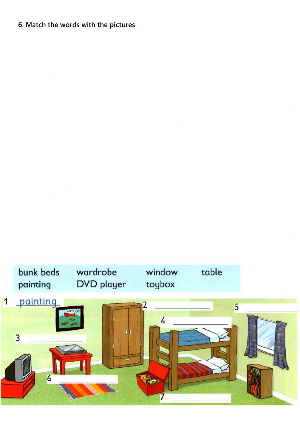 A Cool Room - R… | Free Interactive Worksheets | 293166