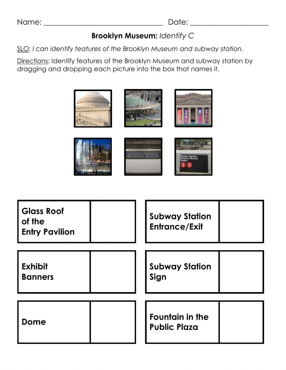 Brooklyn Museum: Identify C worksheet | Live Worksheets