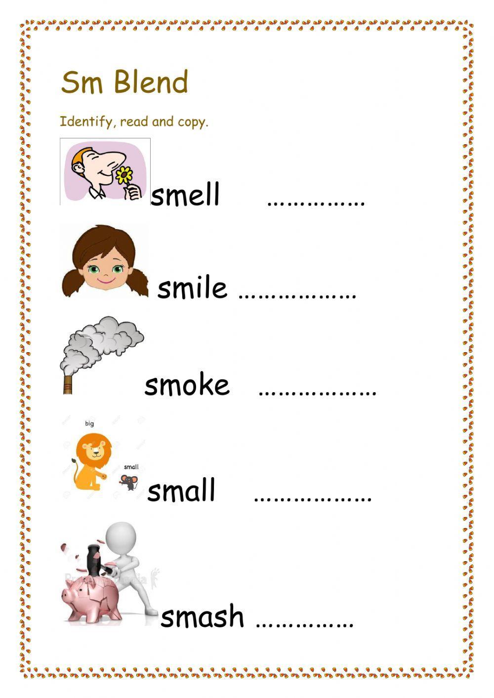 Sm blend worksheet | Live Worksheets Sm blend worksheet | Live Worksheets