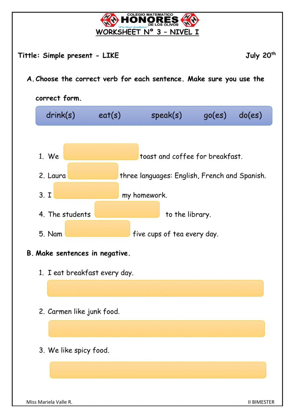 307078 | Present simple | MarielaValle | LiveWorksheets