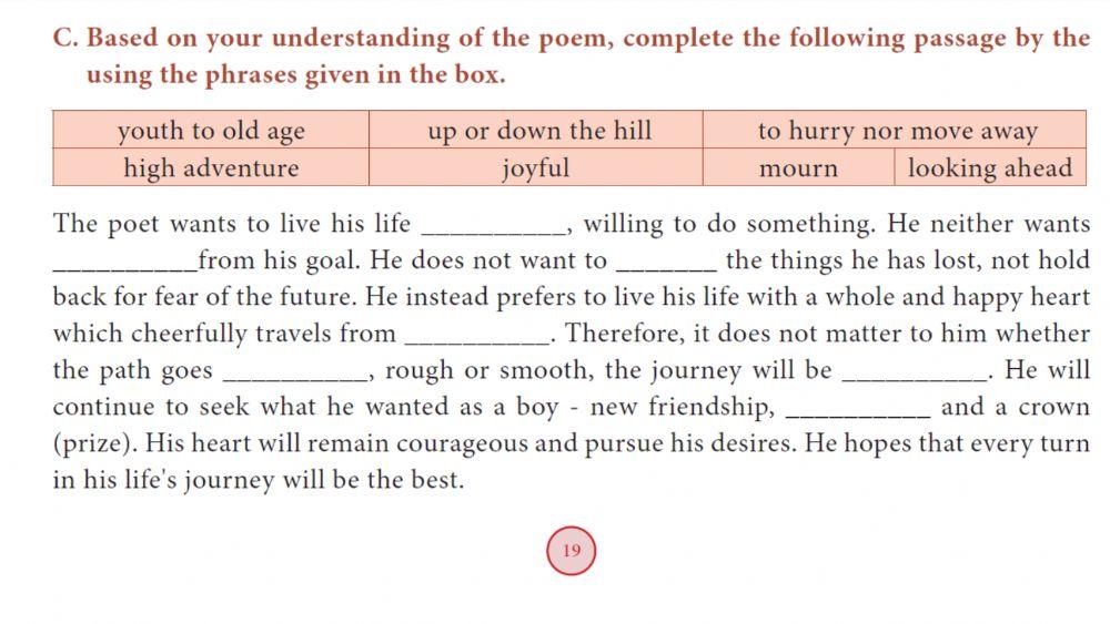 Life-Poem worksheet | Live Worksheets