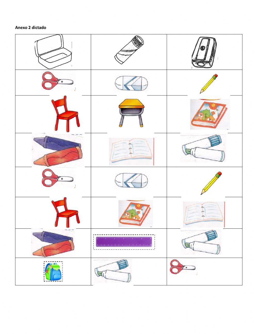 Karla Araya | School objects 307576 | LiveWorksheets