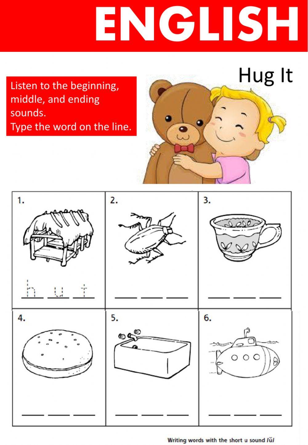 Short -u- Words worksheet | Live Worksheets