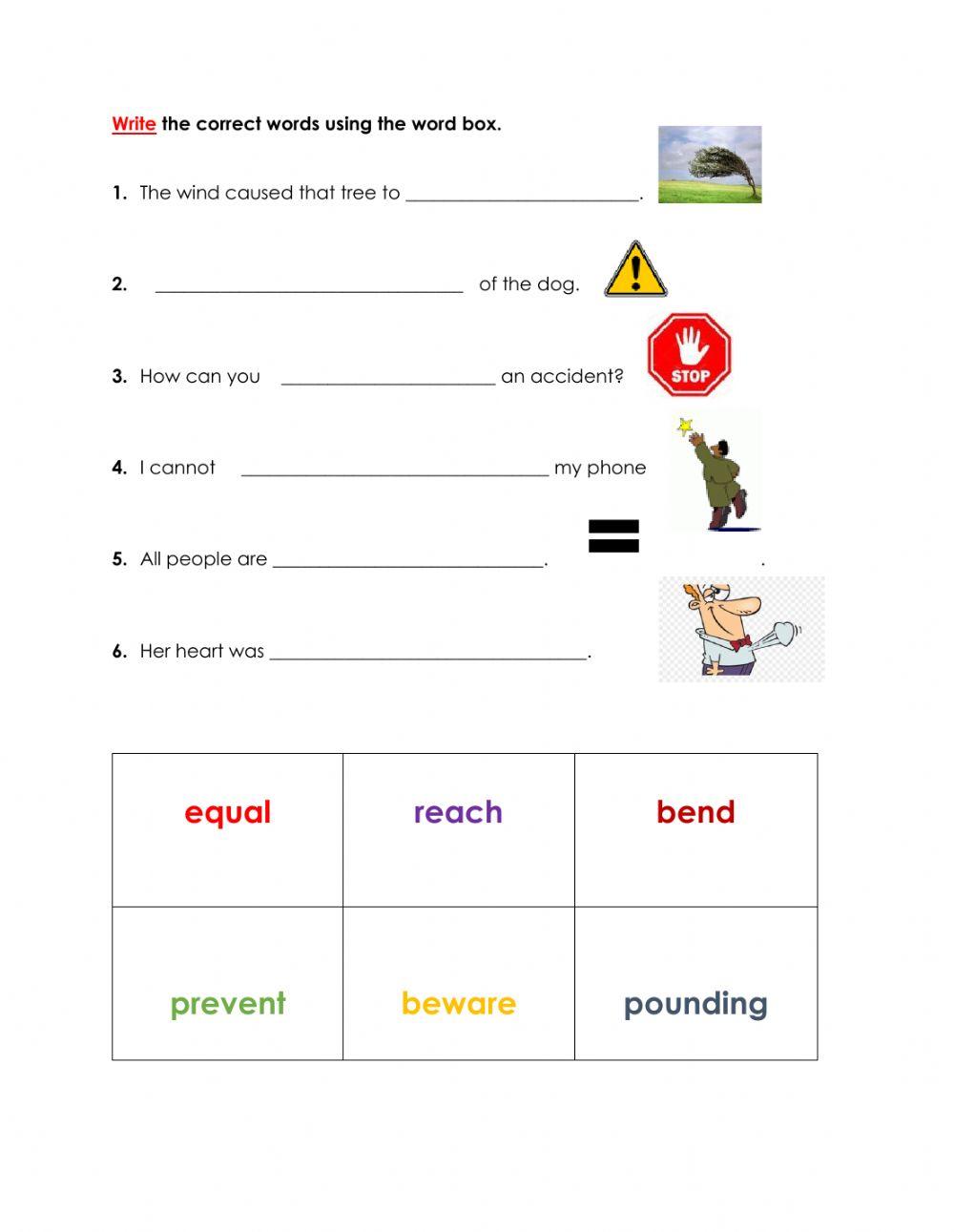 Vocabulary Words online worksheet for 2 | Live Worksheets