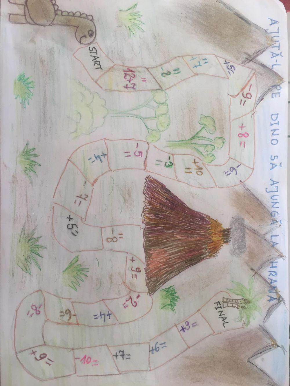 Calculeaza cu Dino worksheet | Live Worksheets