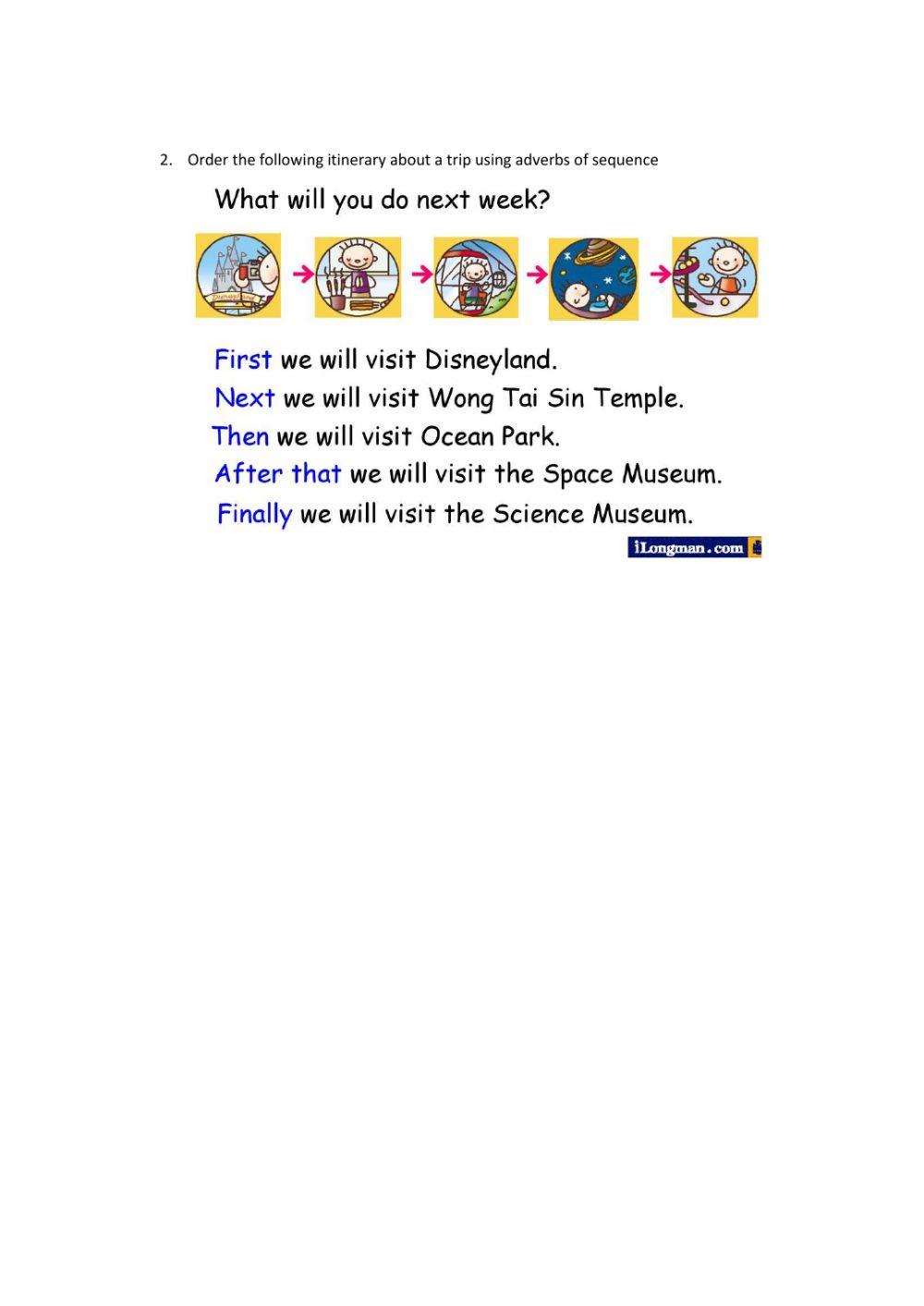 Adverbs of sequ… | Free Interactive Worksheets | 308390