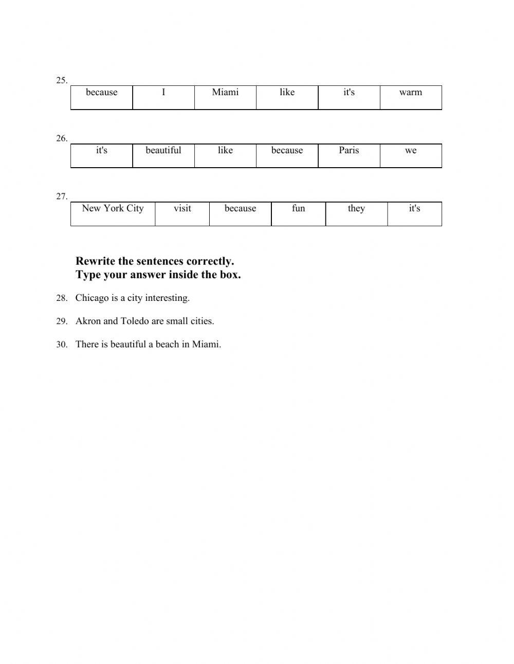 English In Action Unit 5 worksheet | Live Worksheets