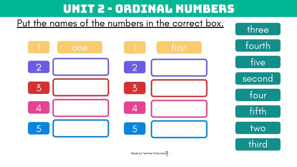 Numbers and words activity | Live Worksheets
