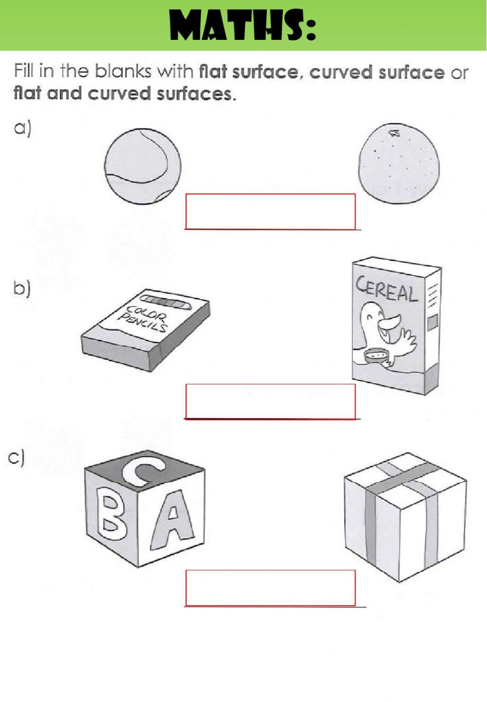 Flat And Curved Surfaces Worksheet - prntbl.concejomunicipaldechinu.gov.co Flat And Curved Surfaces Worksheet - prntbl.concejomunicipaldechinu.gov.co