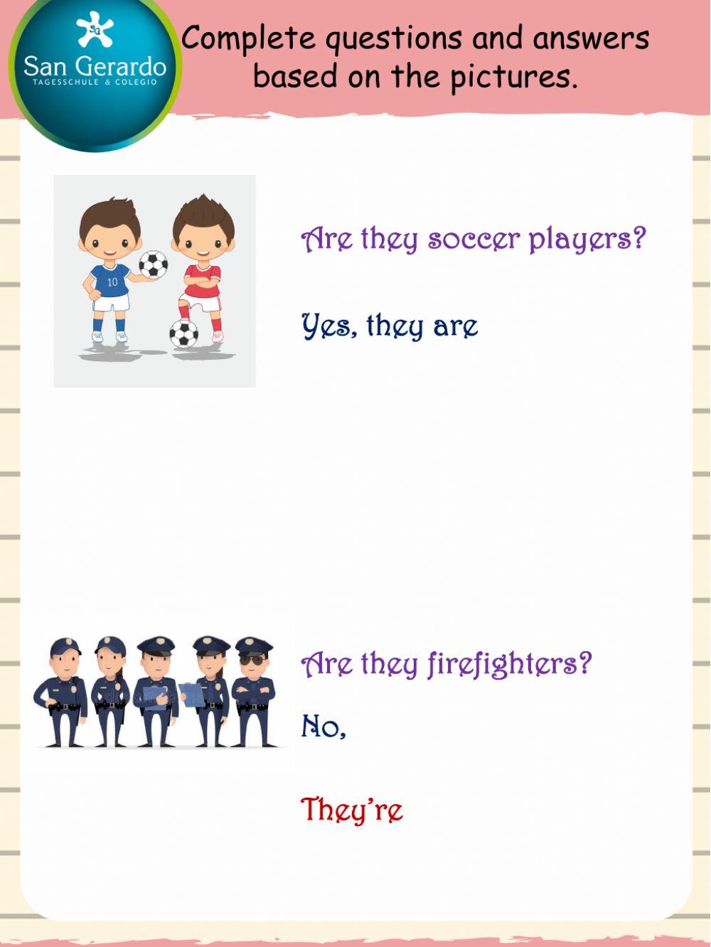 Yes - No questions plural (jobs) 5909330 | Diana Isabel