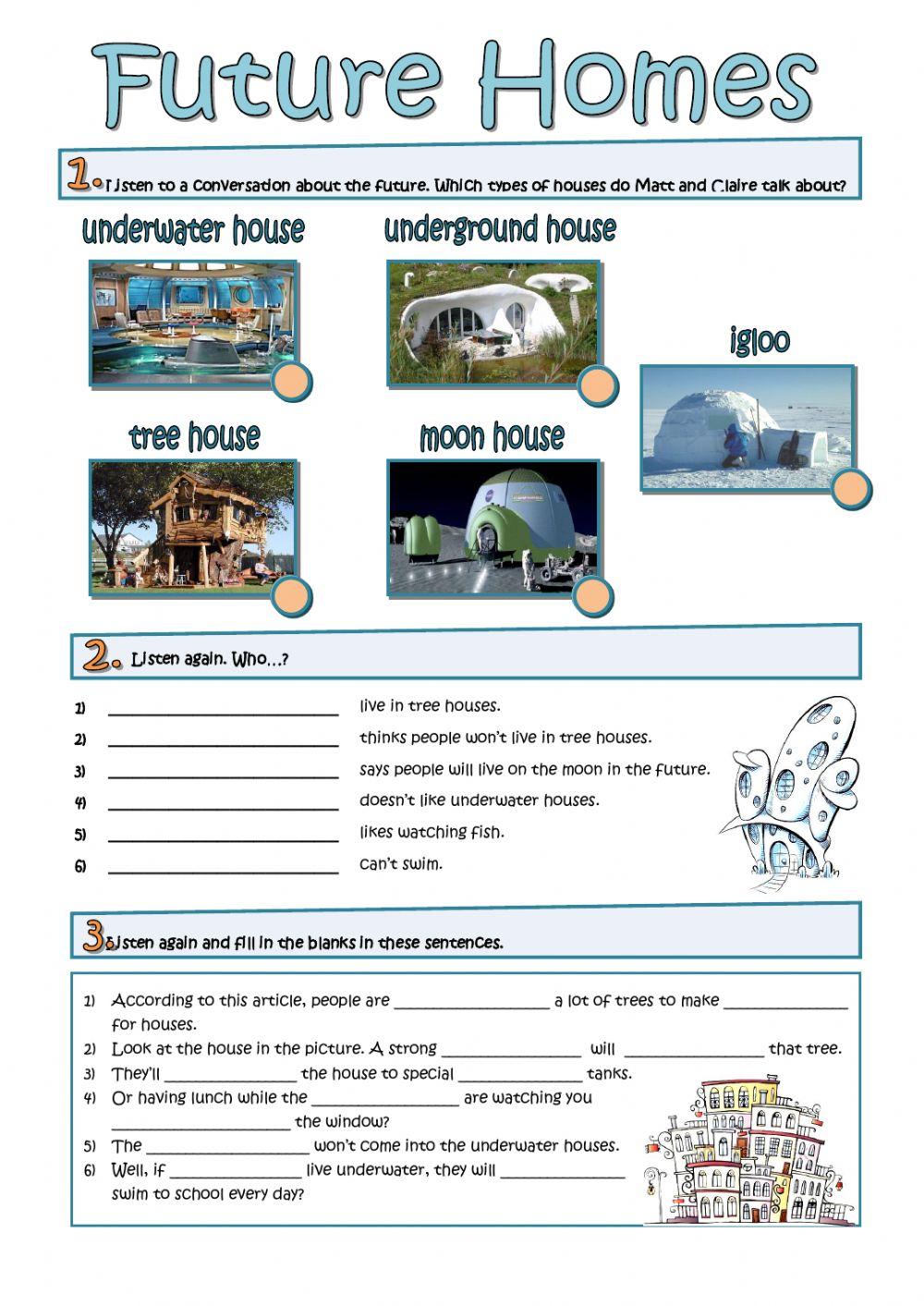 Future Homes - Unit 1 online exercise for | Live Worksheets