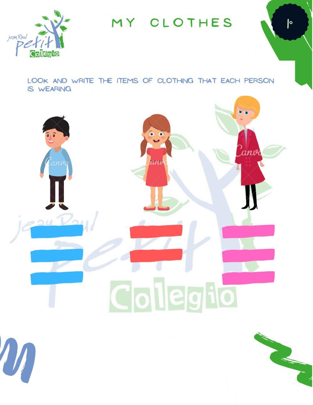 311613 | My clothes Vocabulary 1 | Zaira_Guillen