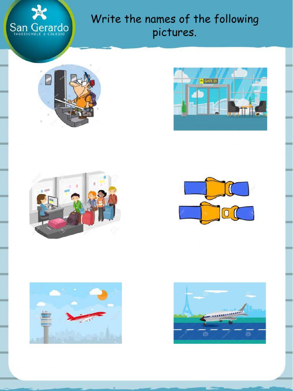 Airport - Elements worksheet | Live Worksheets