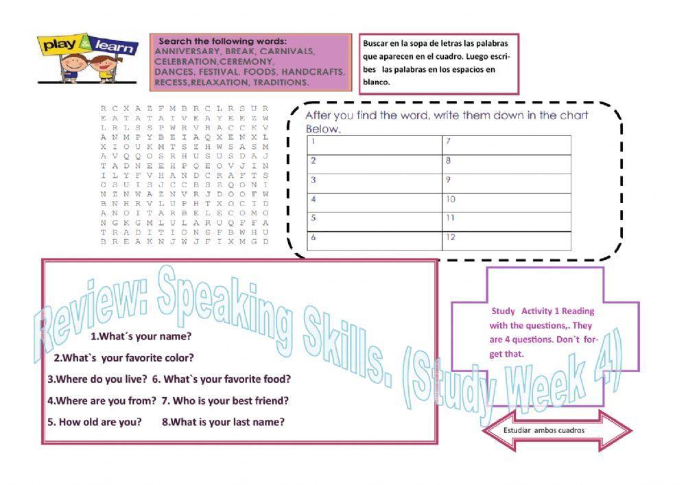 Culture and traditions interactive worksheet | Live Worksheets