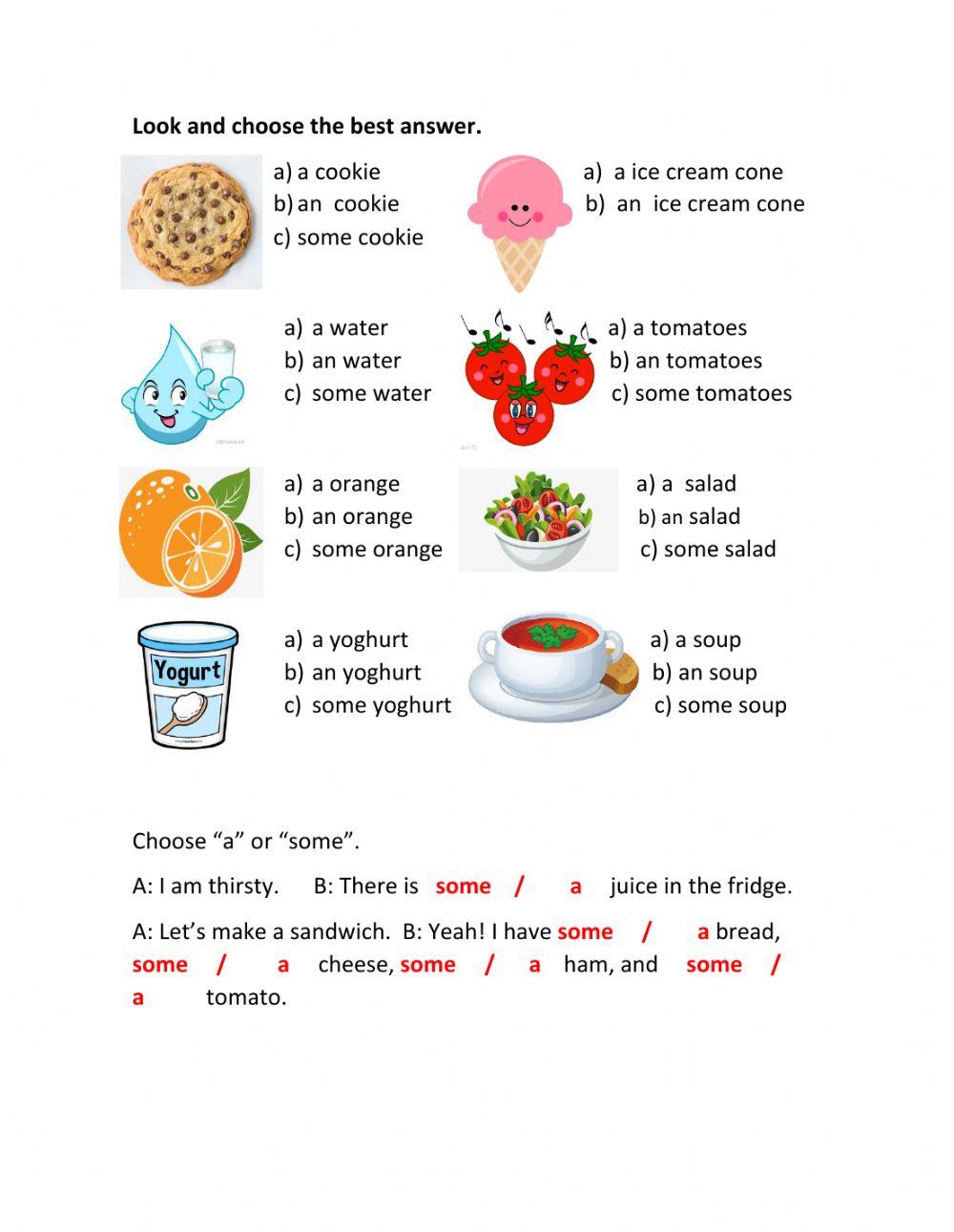 A-an-some exercise | Live Worksheets