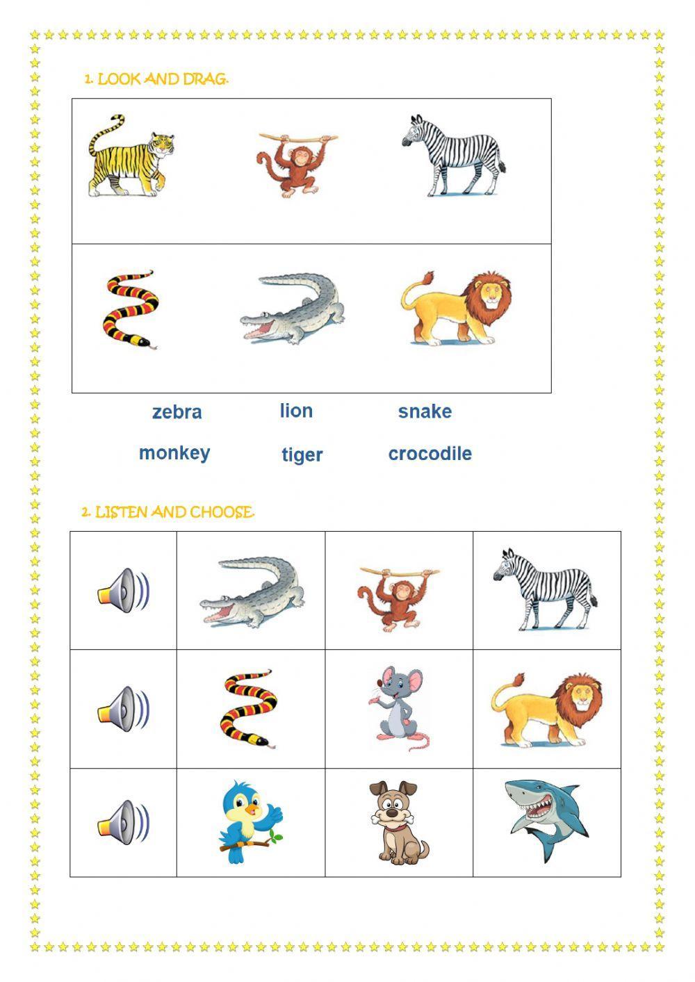 New animals!! H… | Free Interactive Worksheets | 313619