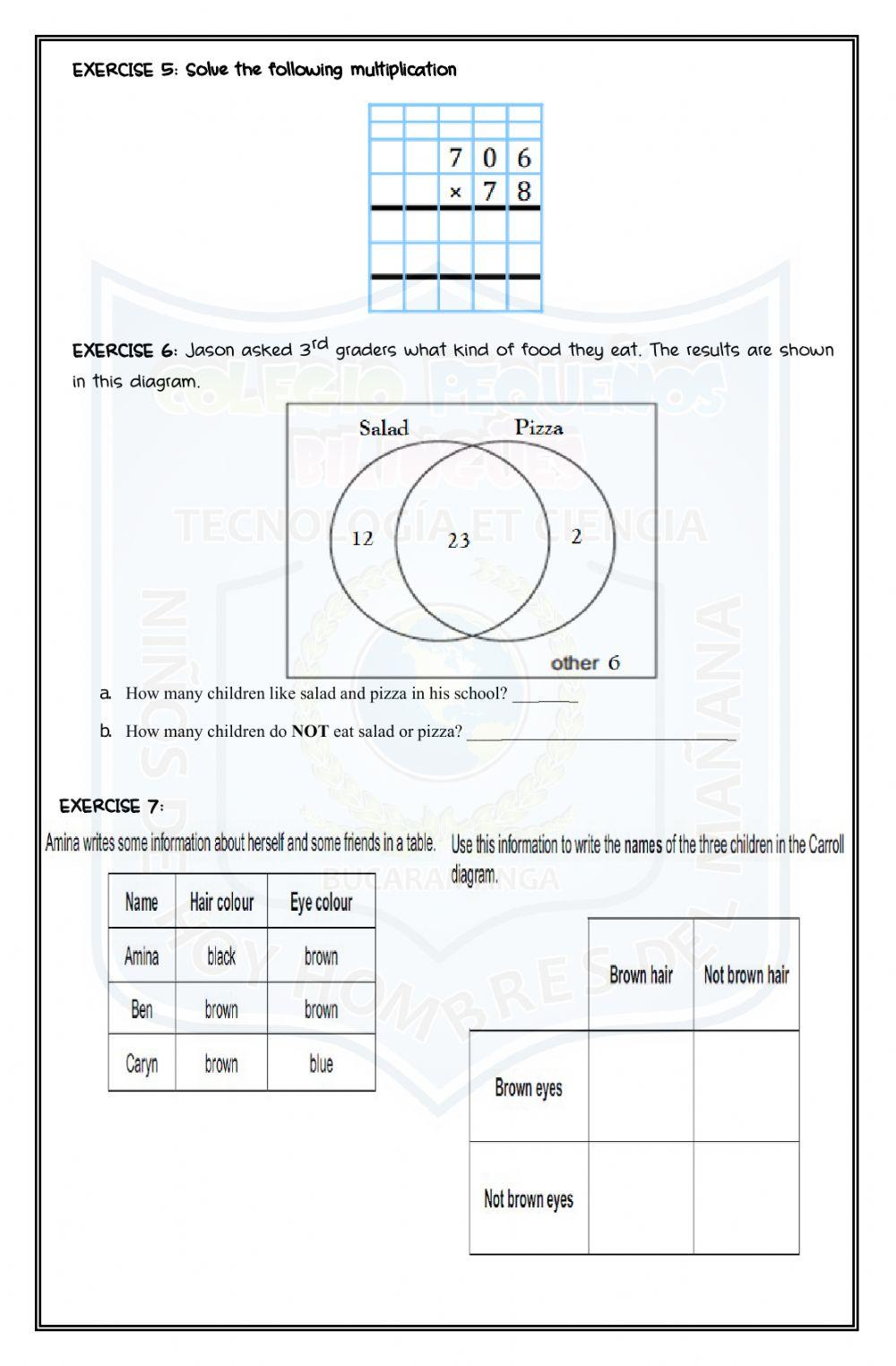 Final exam -second term third grade-2020 314099