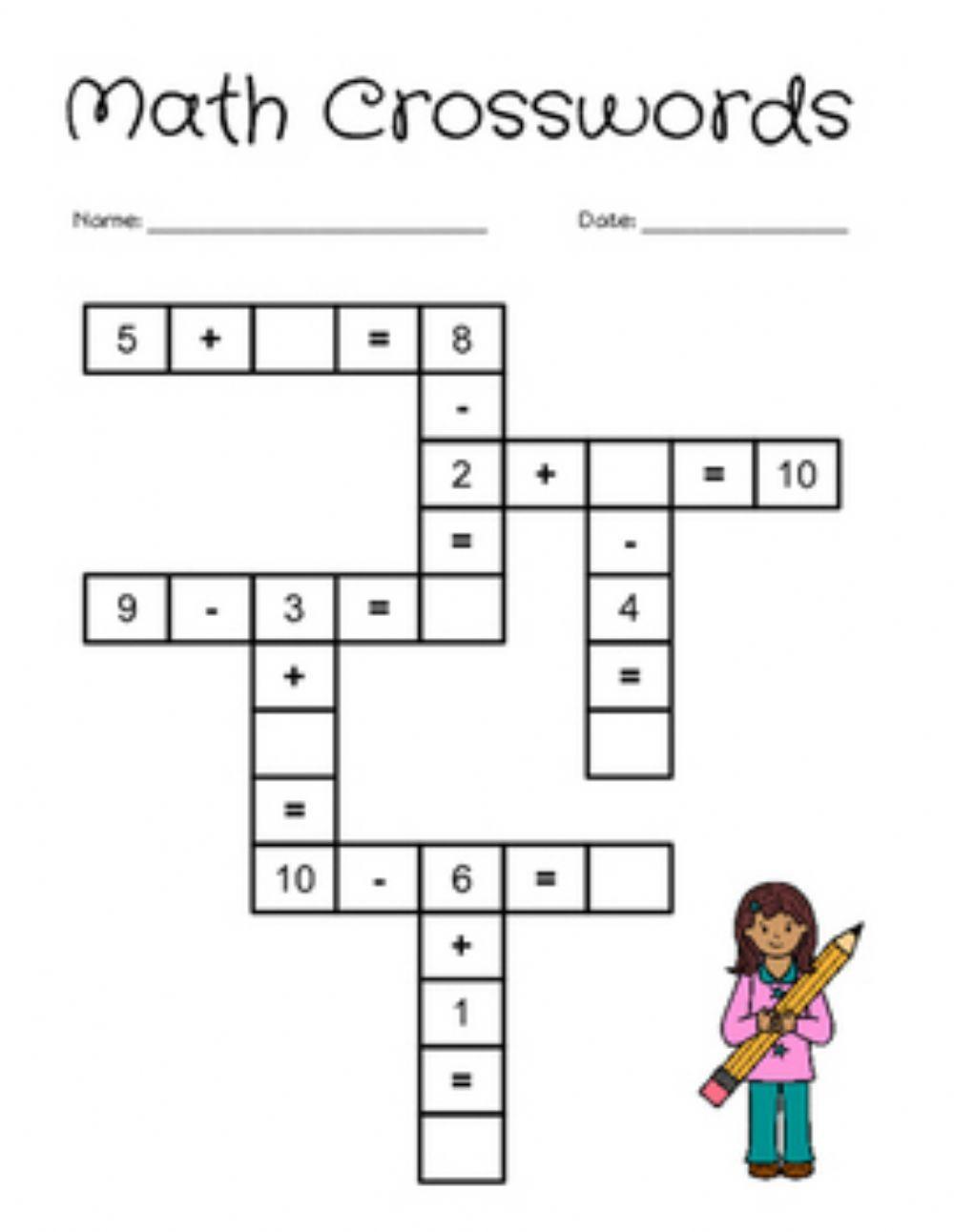 Addition And Subtraction Crossword Worksheet Live Worksheets addition-and-subtraction-crossword-worksheet-live-worksheets