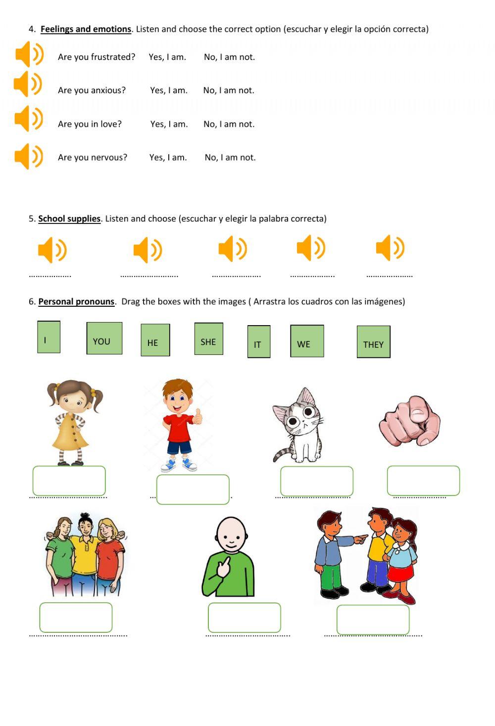 Introductions-e… | Free Interactive Worksheets | 295198