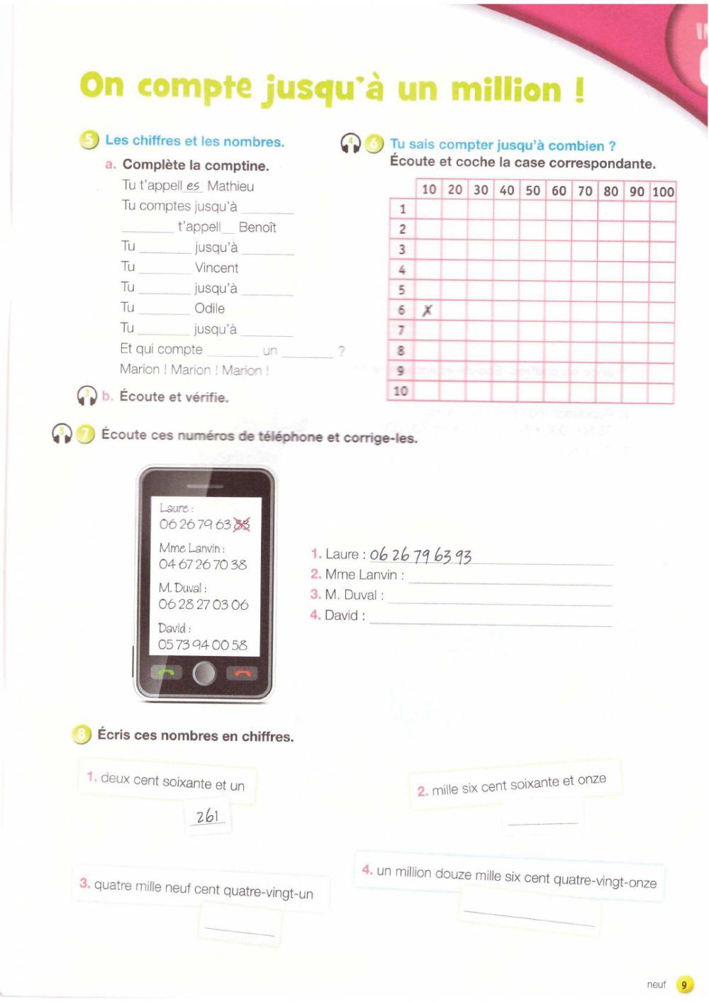 Chiffres Decibel U0 worksheet | Live Worksheets