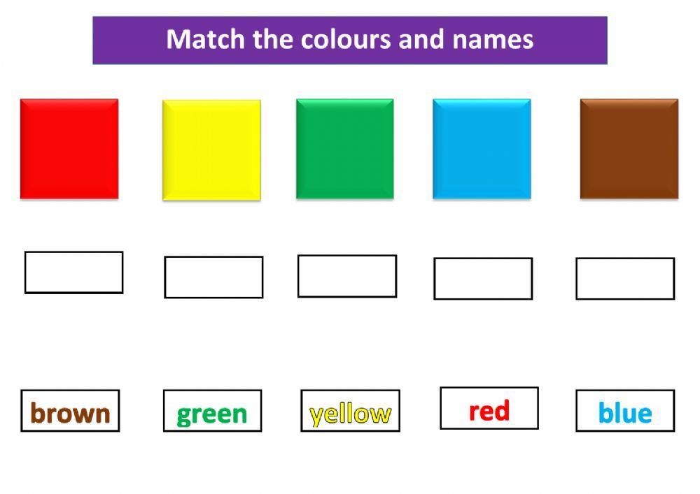 Colours online exercise for kindergarden | Live Worksheets