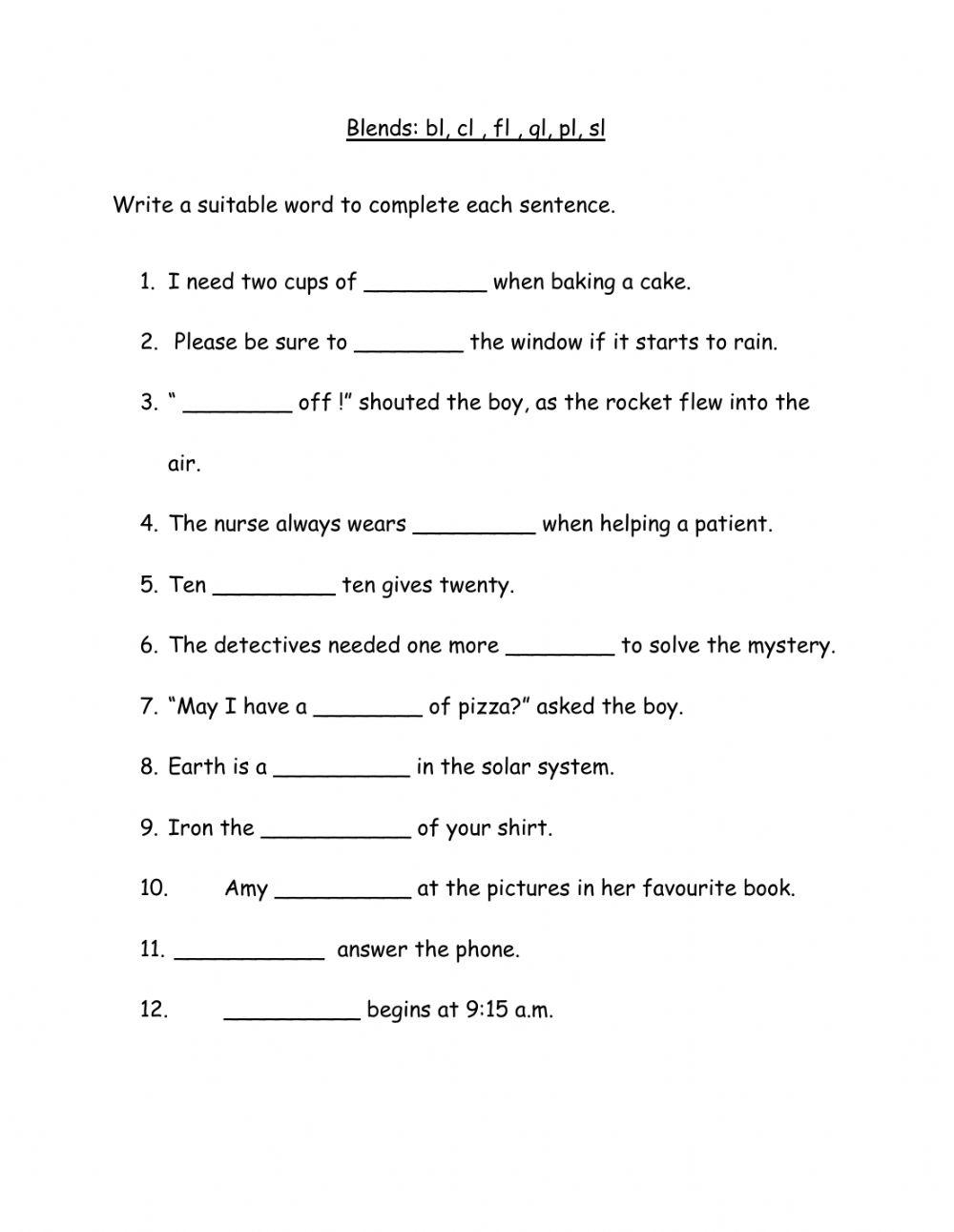 Consonant Blends Worksheet Live Worksheets consonant-blends-worksheet-live-worksheets