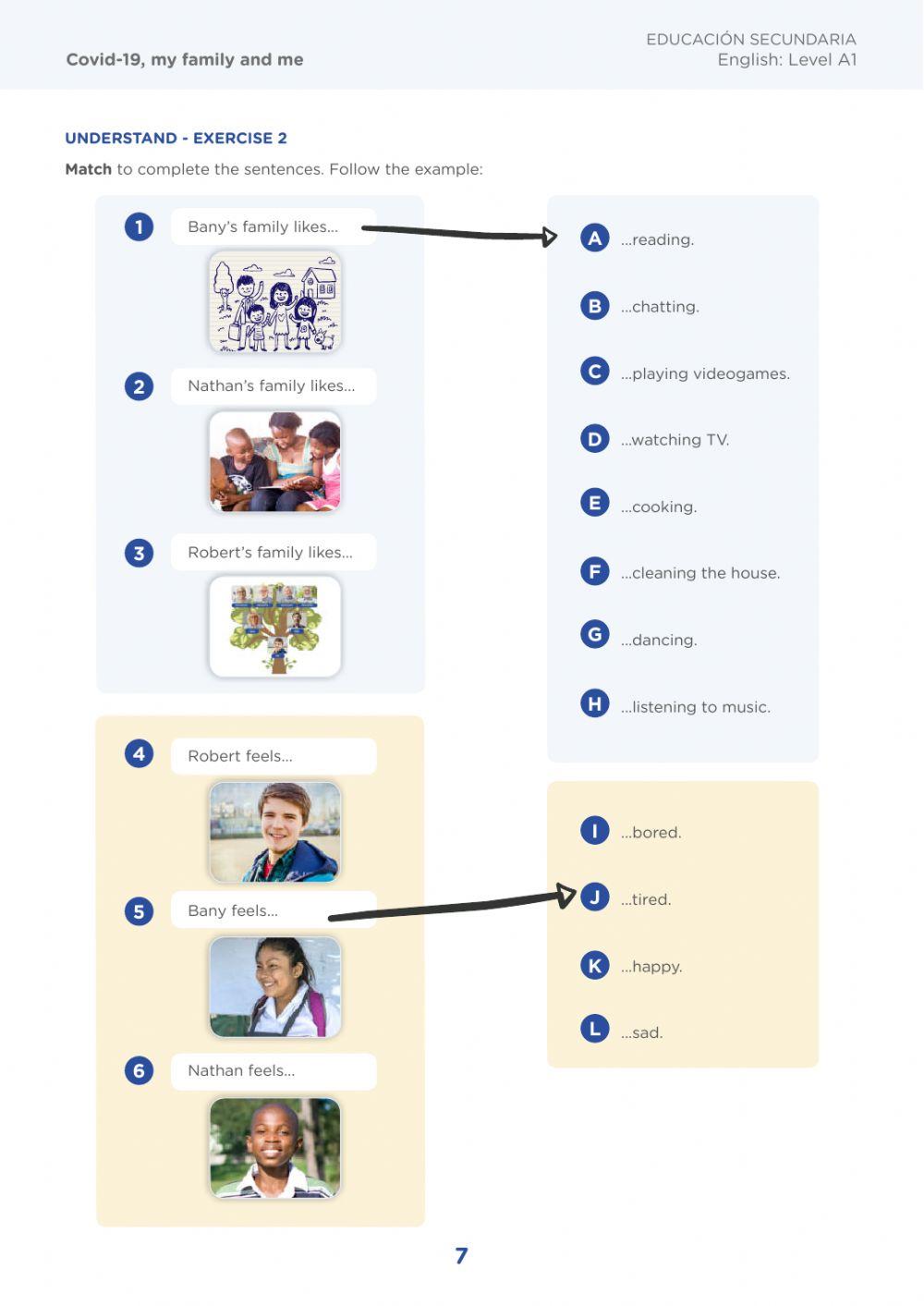 The family pose… | Free Interactive Worksheets | 297563