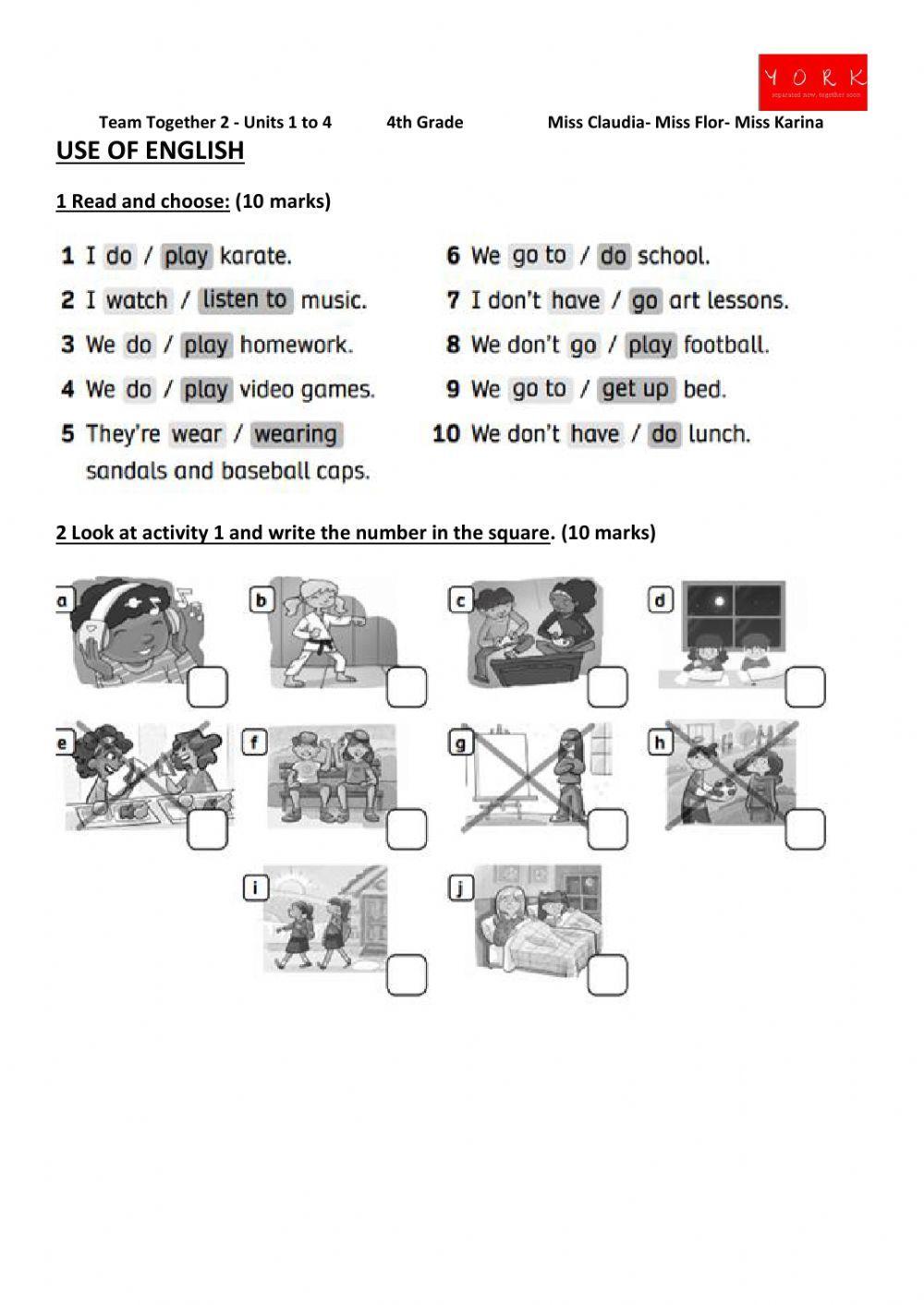 Team Together 2… | Free Interactive Worksheets | 296813