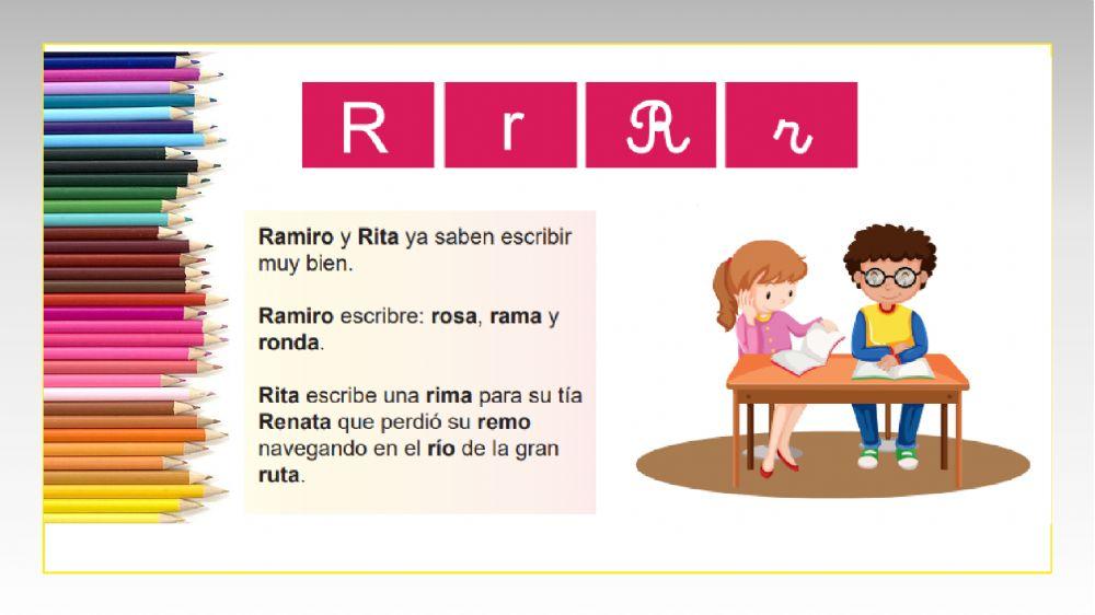 Letra R online worksheet for 1 Basico | Live Worksheets