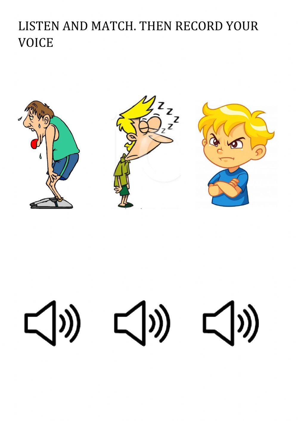 Emotions activity for kinder | Live Worksheets