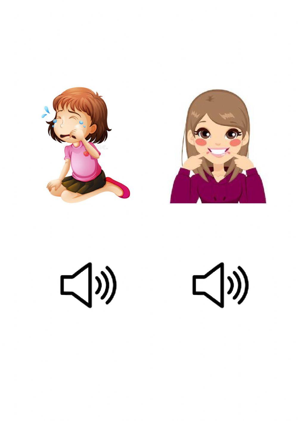 Emotions activity for kinder | Live Worksheets