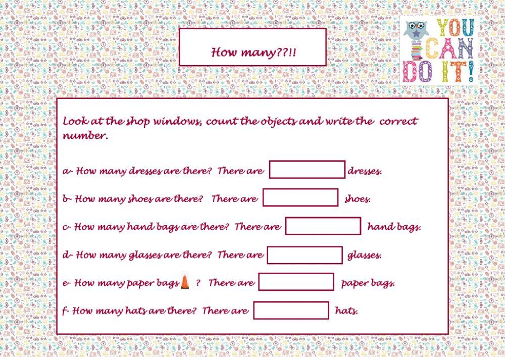 Finding objects interactive worksheet | Live Worksheets